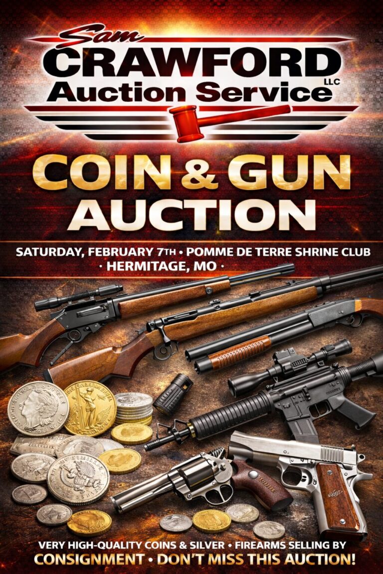 February 7th Coin and Firearm Auction | Crawford Auction Service